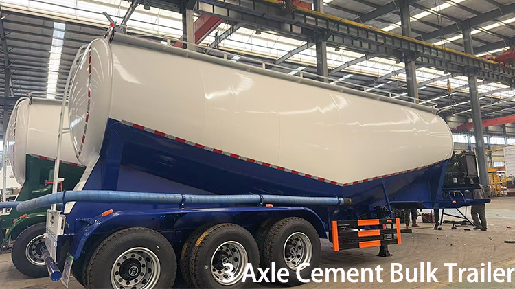 3 Axle 43 CBM Cement Bulk Trailer for Sale in Saudi Arabia
